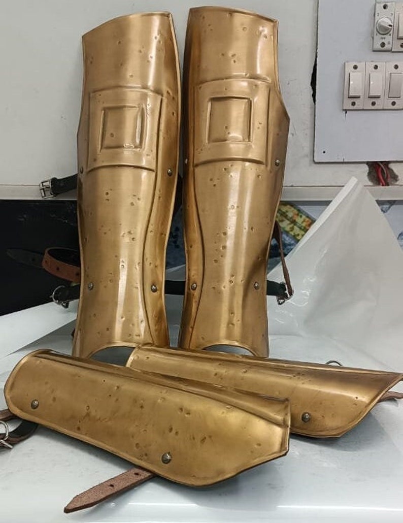300 Movie Medieval King Roman Spartan Gothic Leg Guard Bracer Armor ...