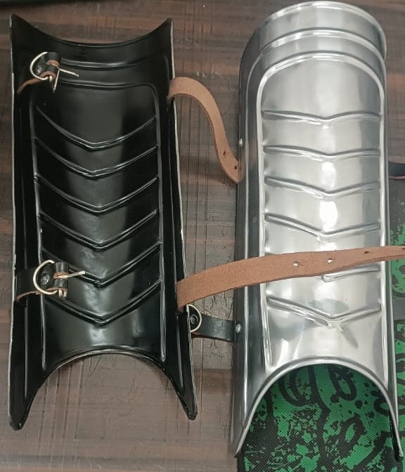 Medieval Armor Suit Gothic Leg Guard Bracer Wearable Armor Legs Arm Set ...