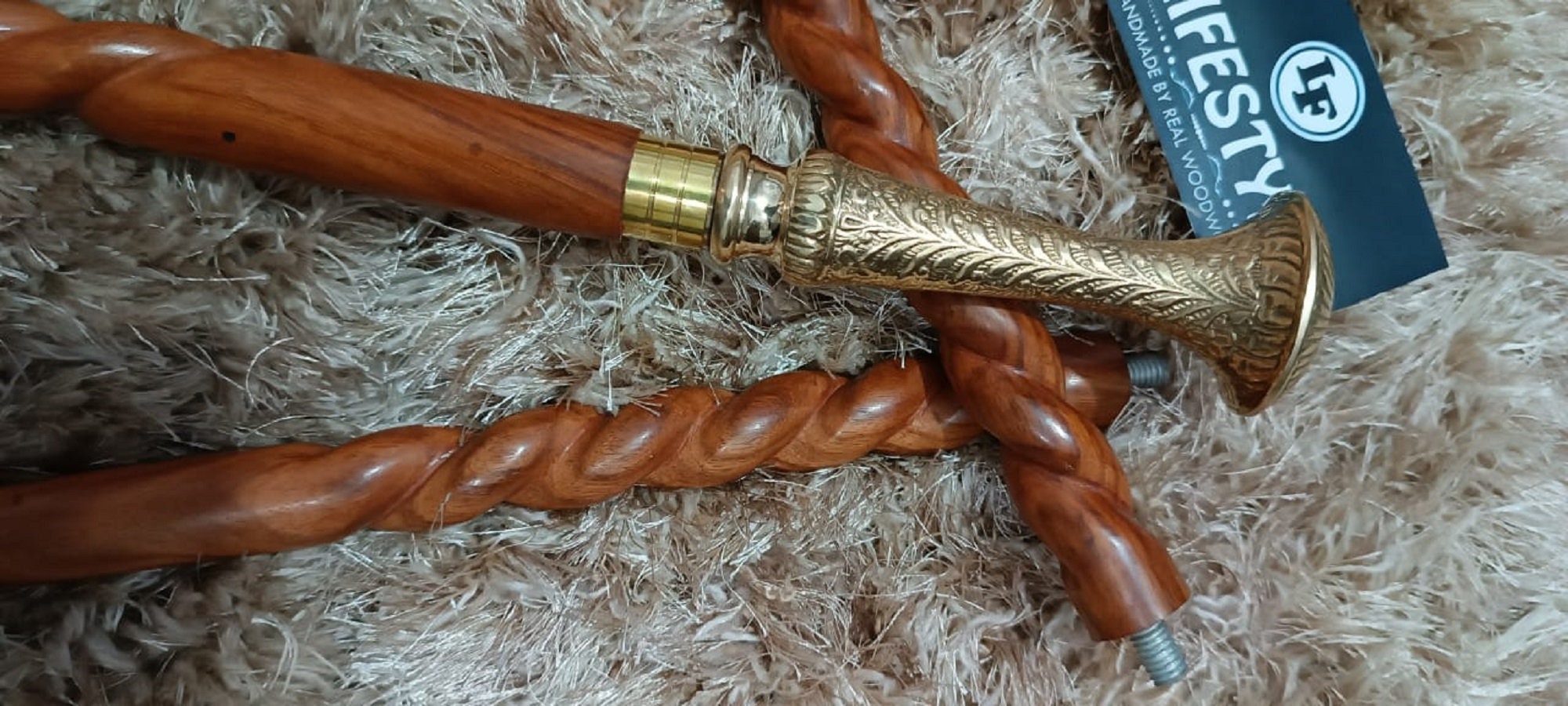 Nautical Long ROYAL Victorian Head Handle Brass Wands-spiral - Etsy