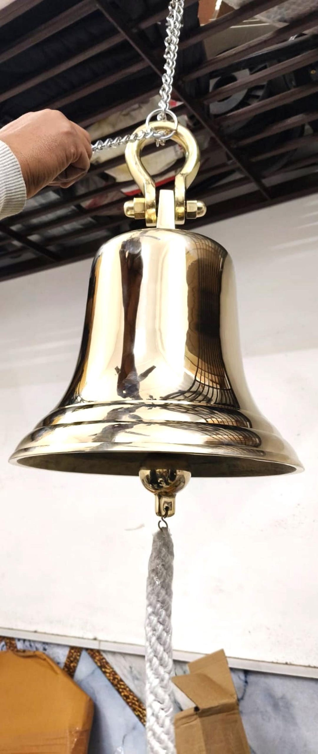 Personalized Pure Brass Nautical Door Bell 12 Handmade Artisan Home ...