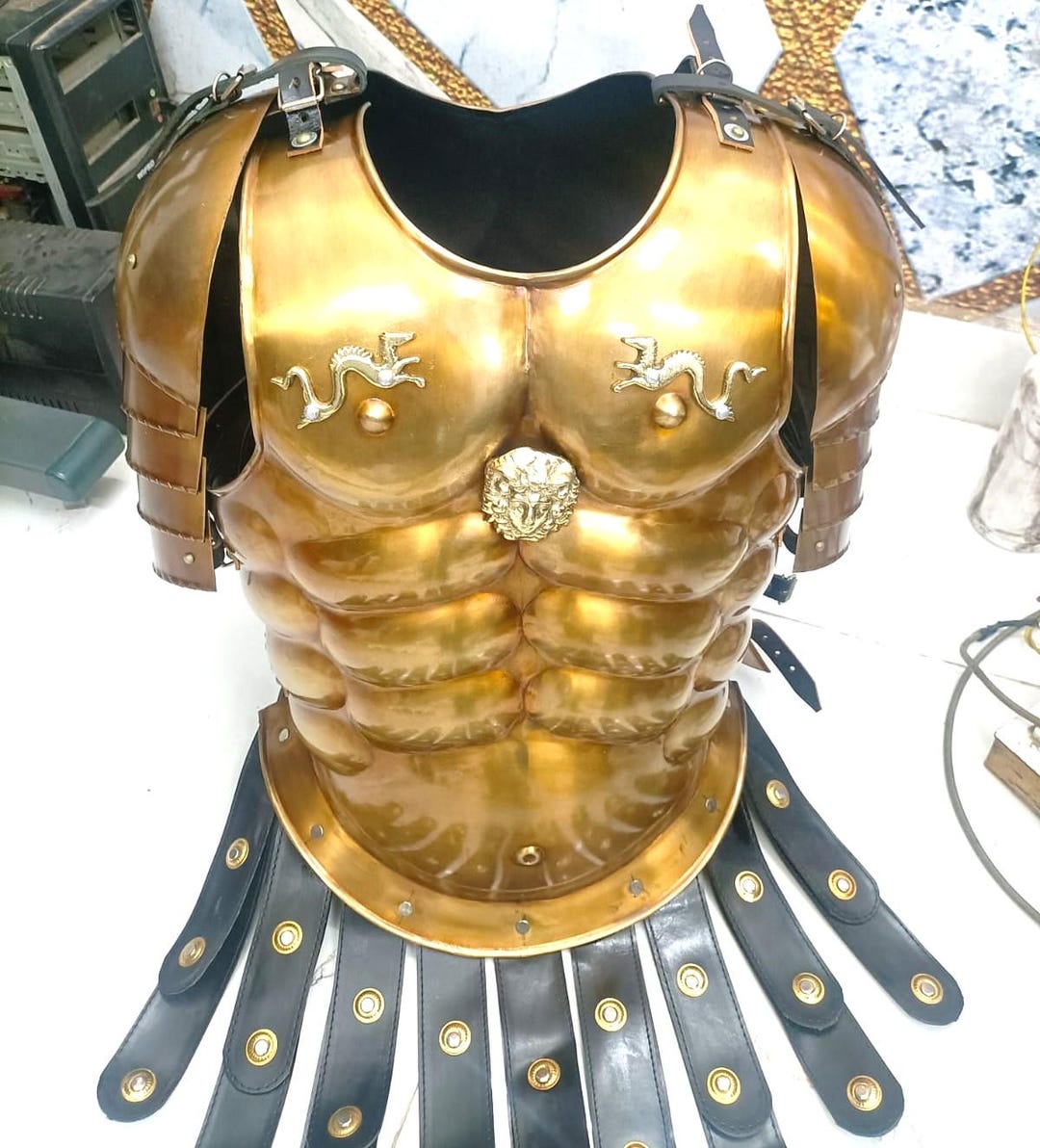300 Spartan Set Movie King Roman Armor Jacket Set ~ Medieval Knight ...