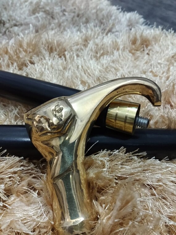 Victorian Brass CAT Head Handle Walking Stick Cane Steampunk - Etsy