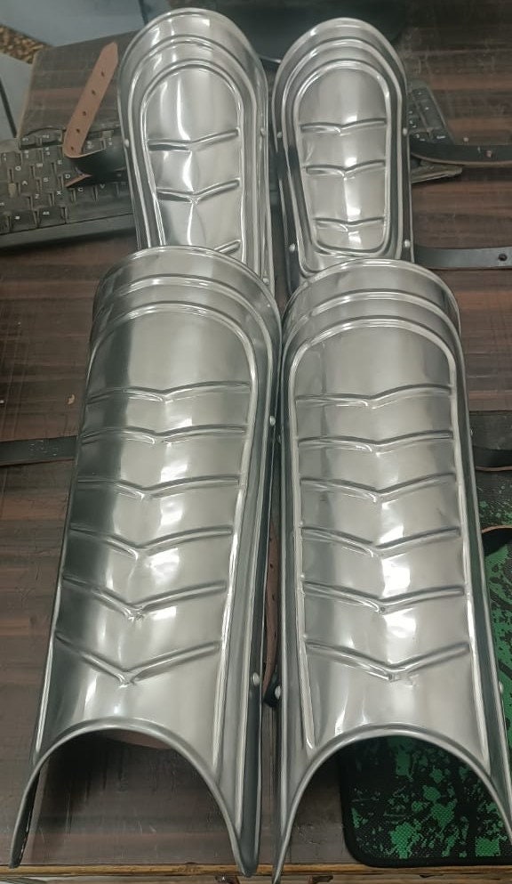 Medieval Armor Suit Gothic Leg Guard Bracer Wearable Armor Legs Arm Set ...