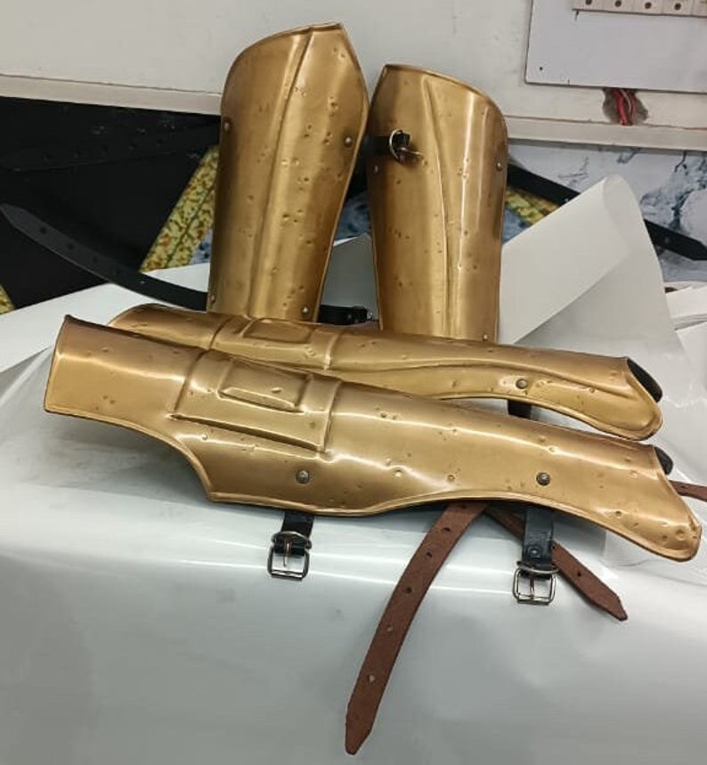 300 Movie Medieval King Roman Spartan Gothic Leg Guard Bracer Armor ...