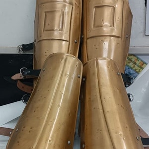 300 Movie Medieval King Roman Spartan Gothic Leg Guard Bracer Armor ...