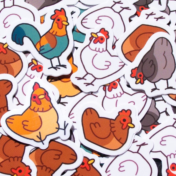 Chicken Stickers - Etsy