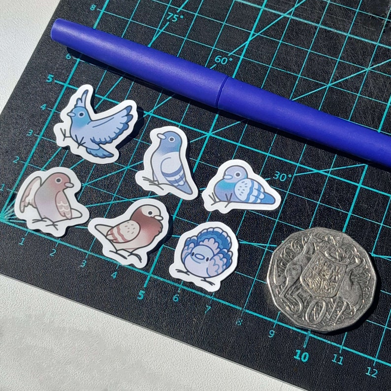 Silly Pigeon Sticker Pack - Etsy