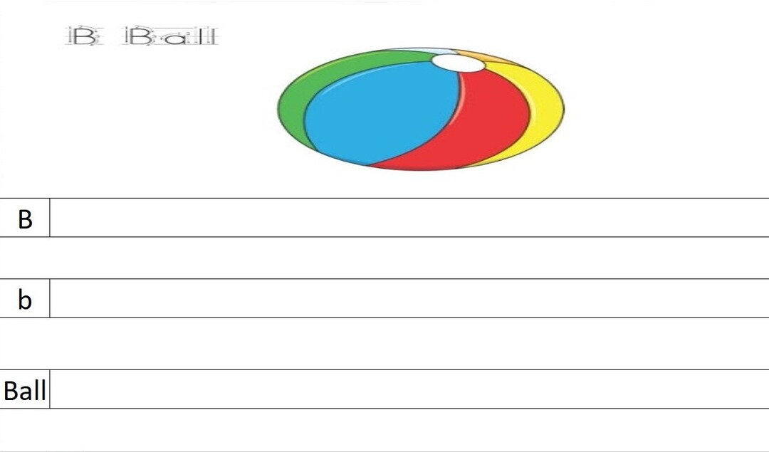 Letter B Learning - Etsy