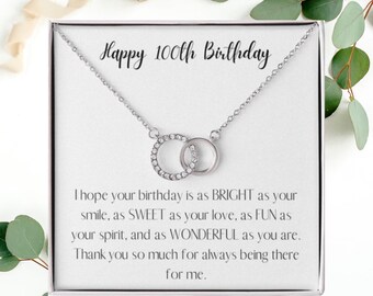 100th Birthday Necklace - Etsy