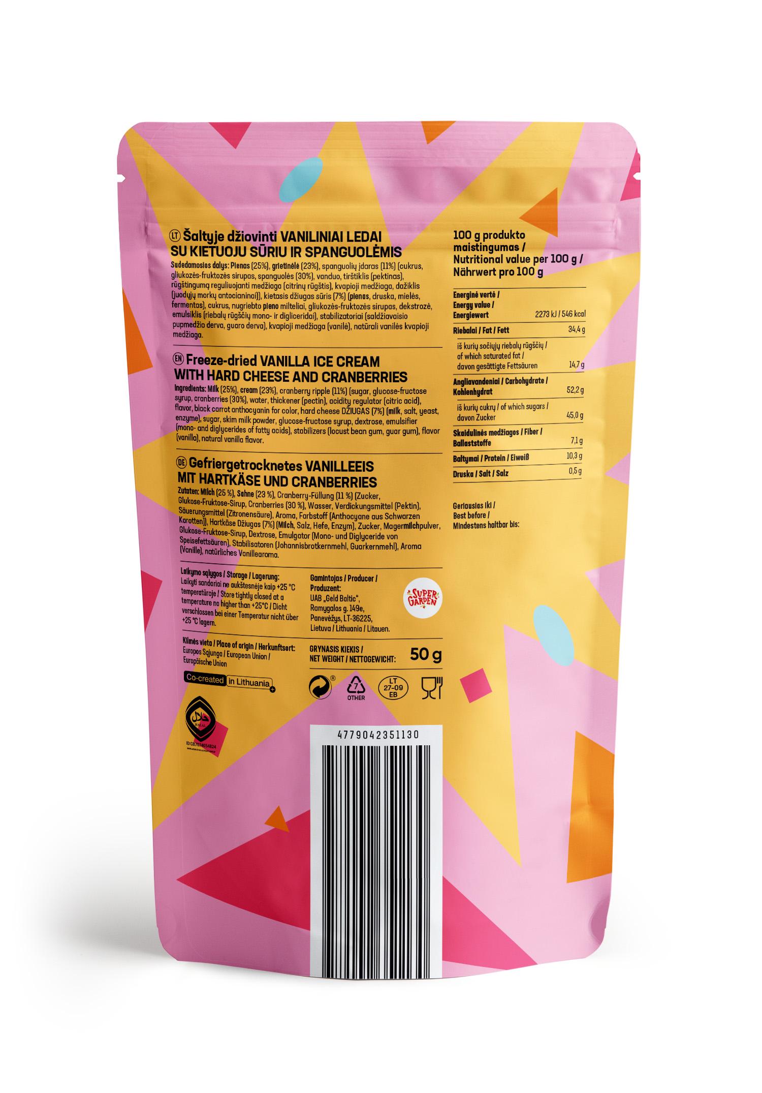 STAR CANDIES Freeze-dried Vanilla Ice Cream With Hard Cheese and ...