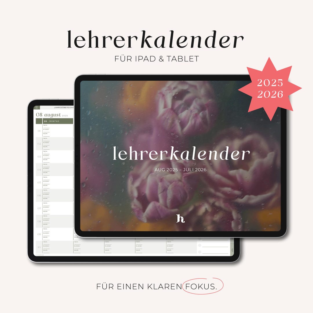Digital Teacher Planner 2025 2026 | Interactive School Calendar for ...