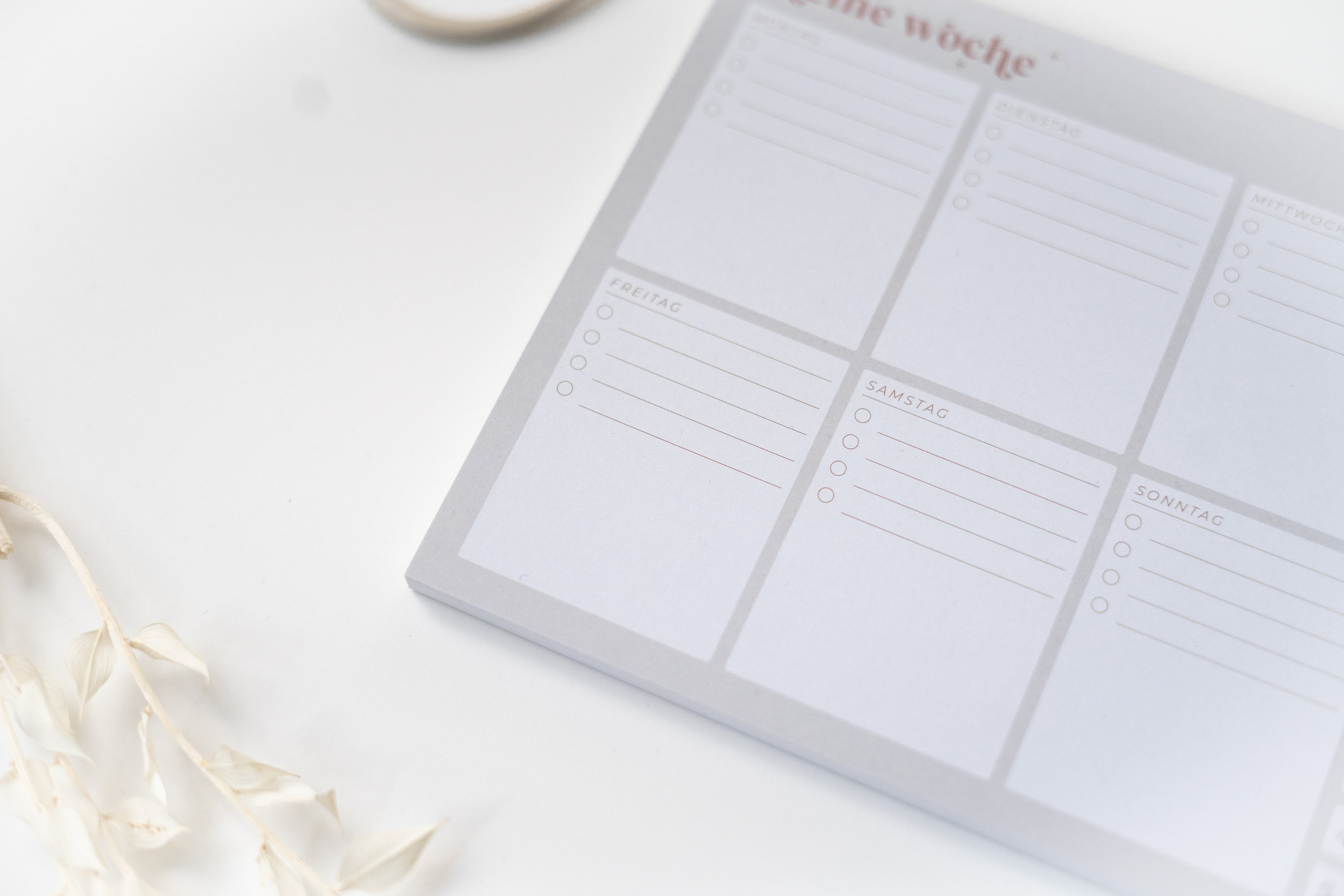 Weekly Planner Block DIN A5 Tear-off Block With 50 Sheets - Etsy