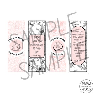 Taylor Swift Printable Bookmarks Instant Download PDF - Etsy