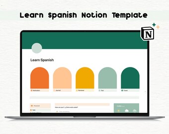 Notion Spanish Template - Etsy