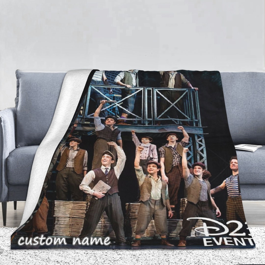 Disney Newsies the Broadway Musical Custom Name Blanket Baby Girl Boy ...