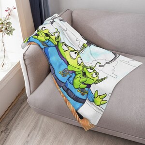 Disney Toy Story Alien Custom Name Blanket Baby Girl Boy Blankets Throw ...