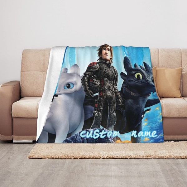 How to Train Your Dragon Blanket - Etsy