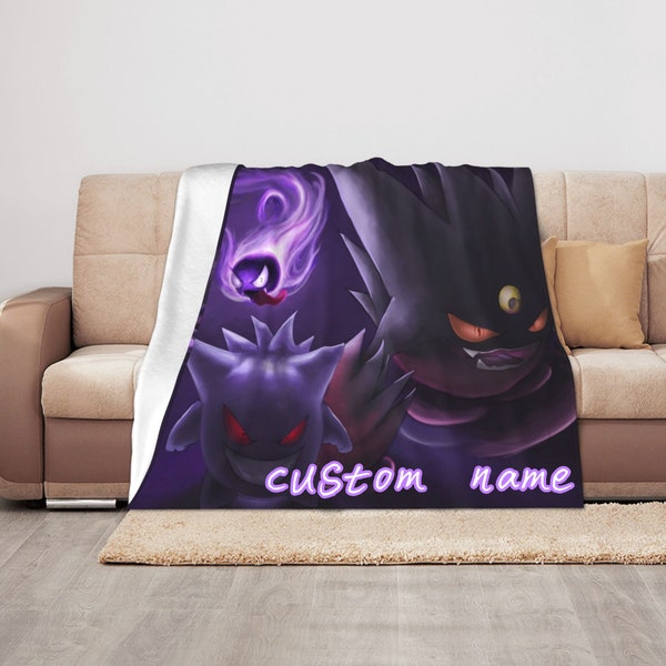 Gengar Blanket - Etsy