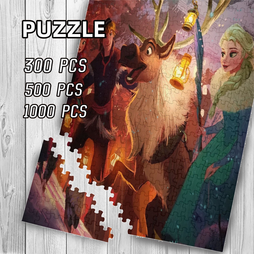 Olaf's Frozen Adventure Custom Photo Jigsaw Puzzle Personalized Picture ...