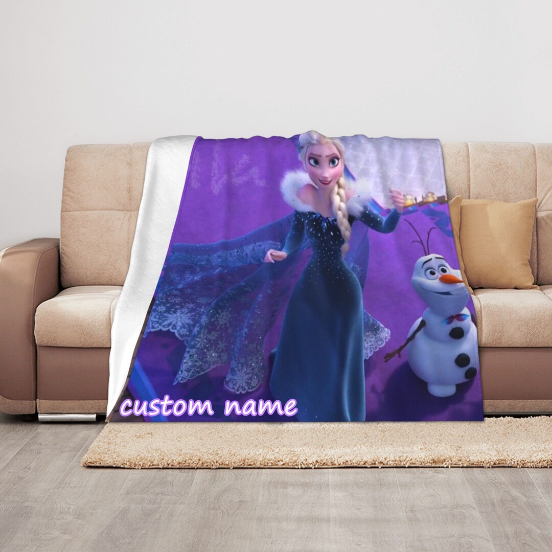 Disney Olaf's Frozen Adventure Custom Name Blanket Baby Girl Boy ...