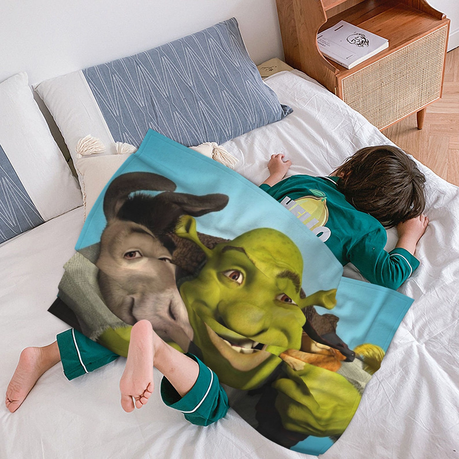 Shrek Custom Name Blanket Baby Girl Boy Blankets Throw - Etsy