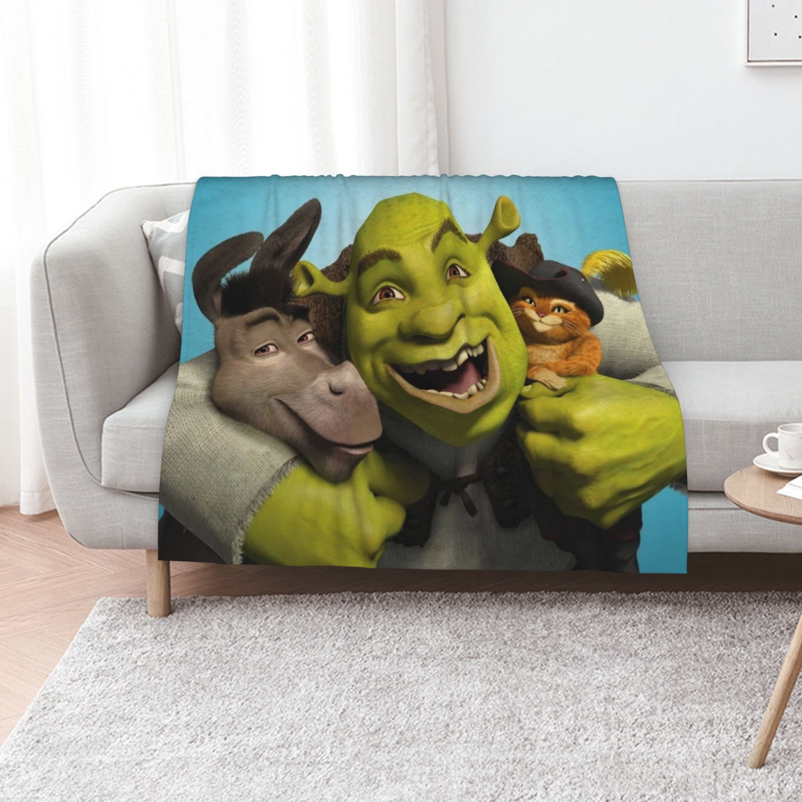 Shrek Custom Name Blanket Baby Girl Boy Blankets Throw - Etsy