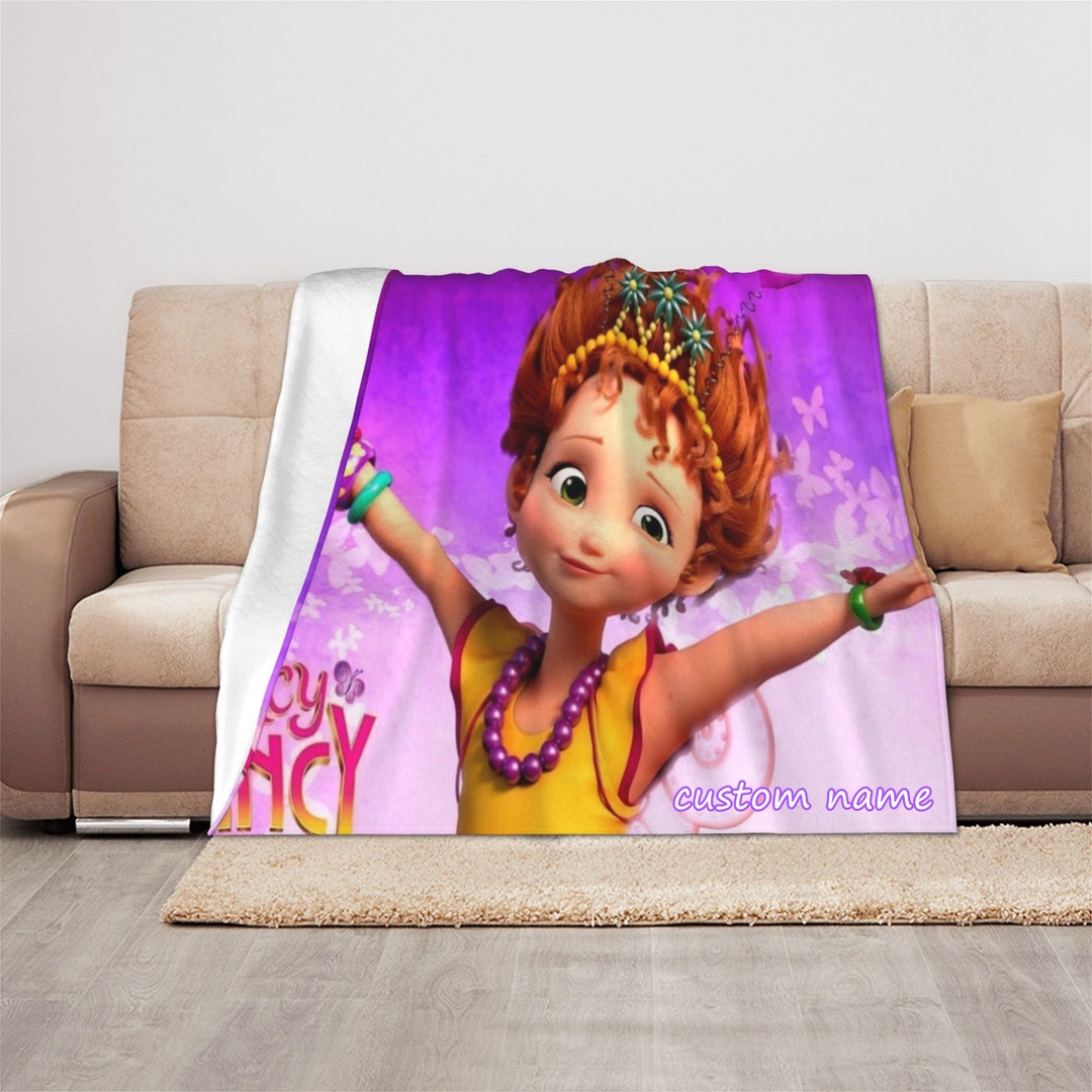 Disney Fancy Nancy Custom Name Blanket Baby Girl Boy Blankets Throw ...