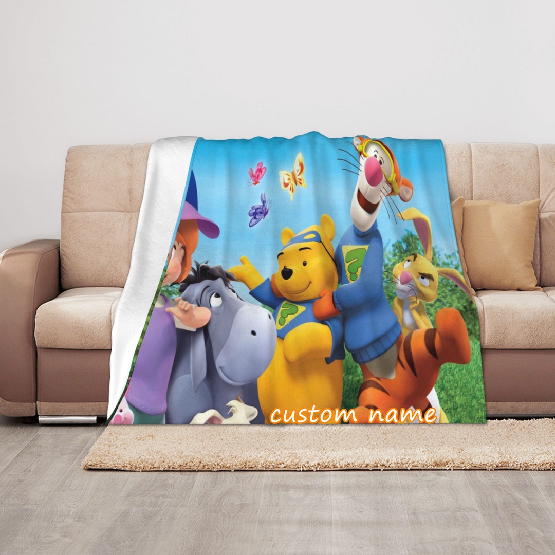 Disney My Friends Tigger & Pooh Custom Name Blanket Baby Girl Boy ...