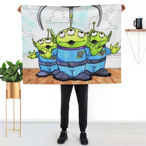 Disney Toy Story Alien Custom Name Blanket Baby Girl Boy Blankets Throw ...