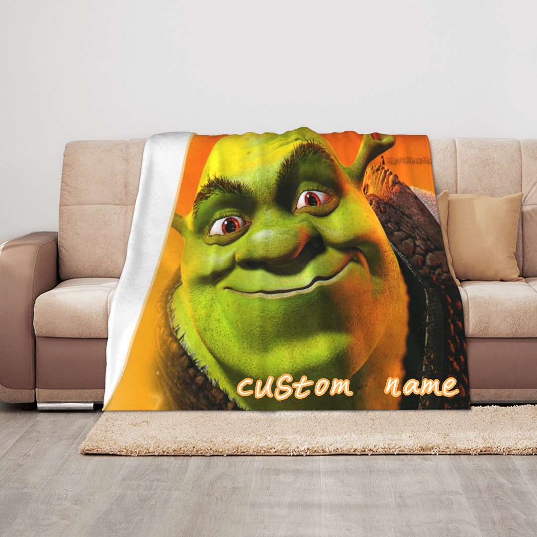 Shrek Custom Name Blanket Baby Girl Boy Blankets Throw - Etsy