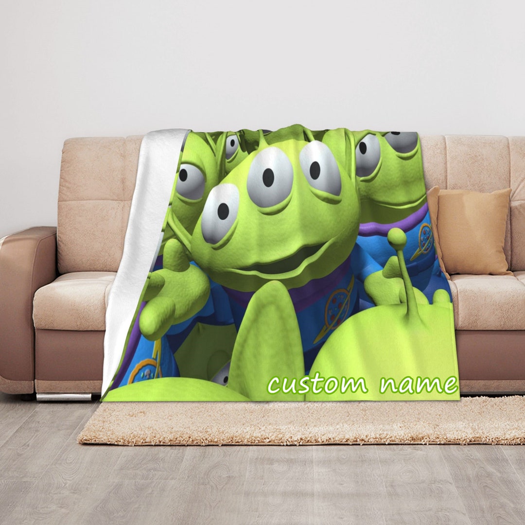 Disney Toy Story Alien Custom Name Blanket Baby Girl Boy Blankets Throw ...