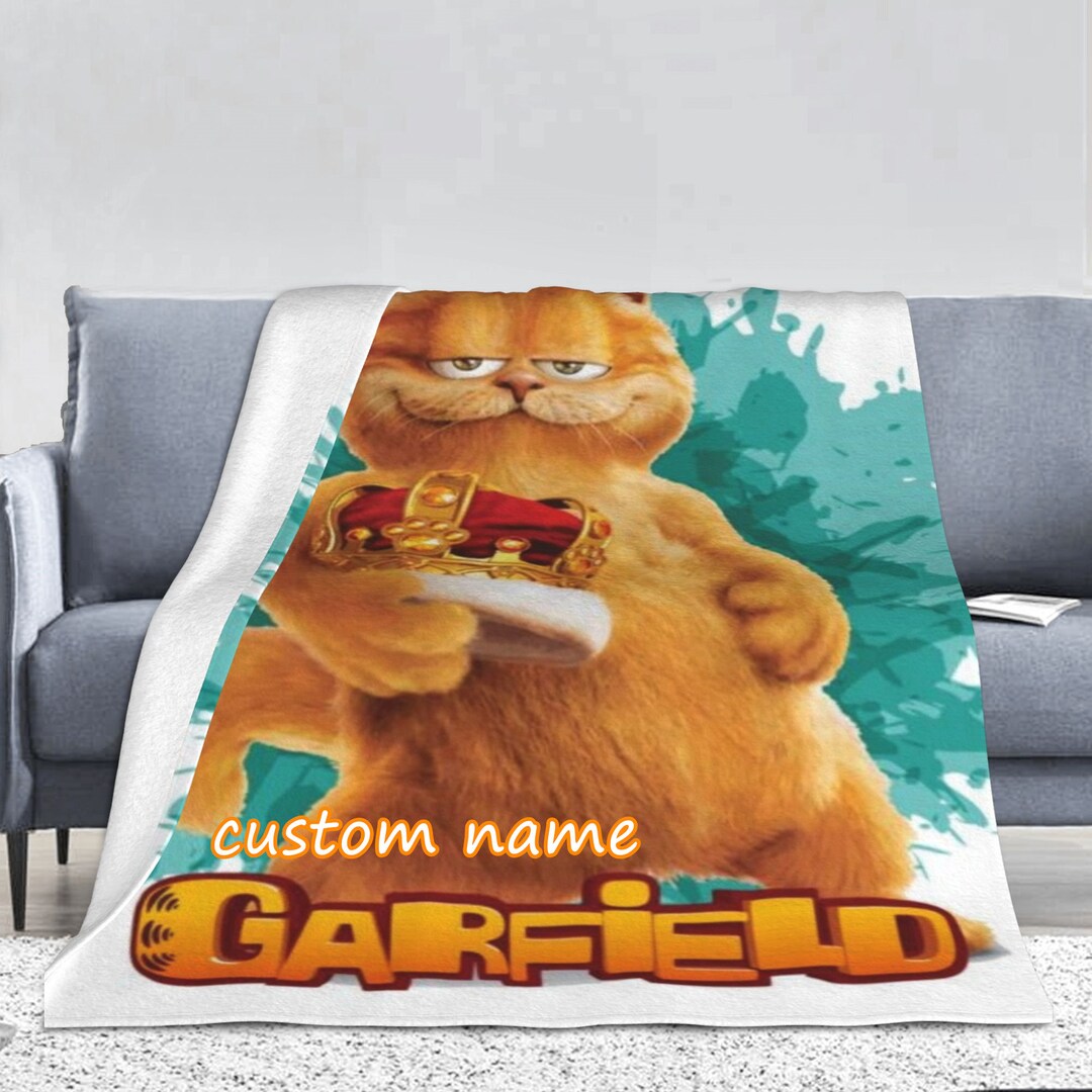 Disney Garfield A Tail of Two Kitties Custom Name Blanket Baby Girl Boy ...