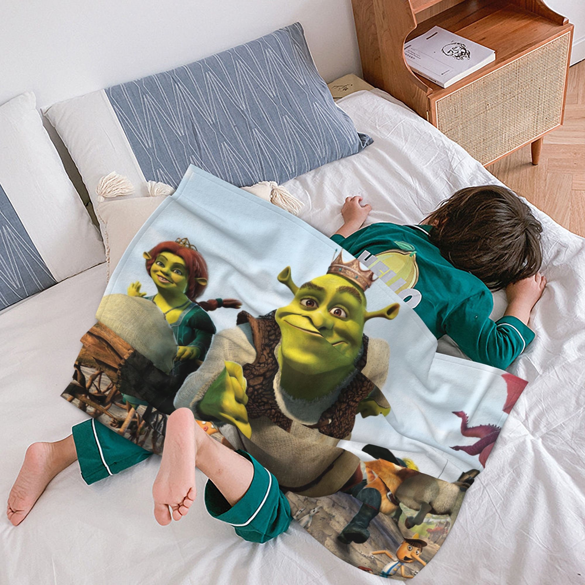 Shrek Custom Name Blanket Baby Girl Boy Blankets Throw - Etsy