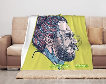 Post Malone Blanket - Etsy