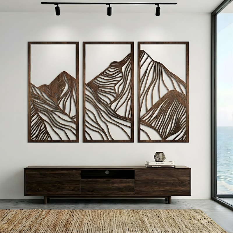 Large Wall Art Set Hiking - Etsy