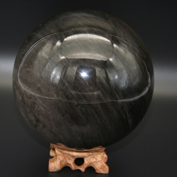Obsidian Sphere - Etsy