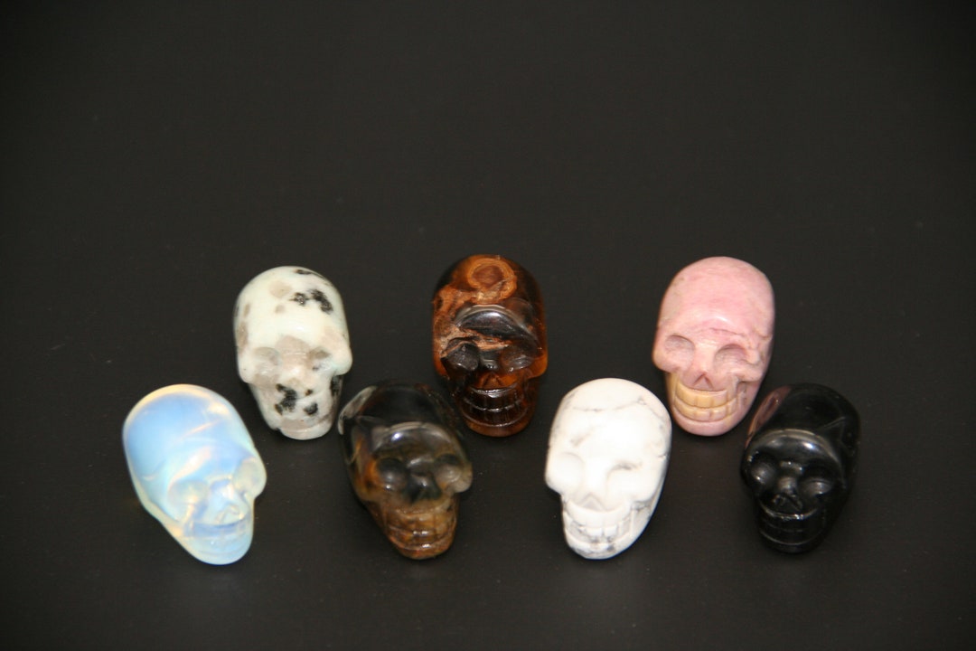 Varied Crystal Mini Skulls - Etsy
