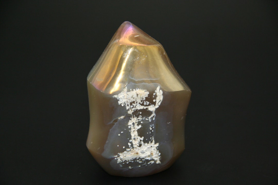 Angel Aura Coated Orca Agate - Etsy UK