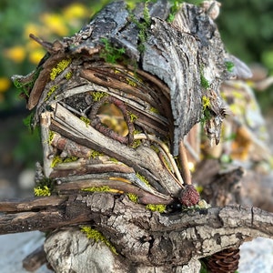 Handcrafted Natural Twig Fairy House - Etsy