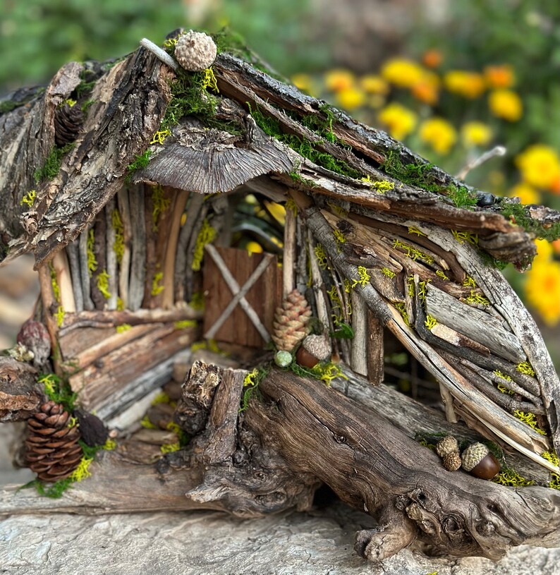 Handcrafted Natural Twig Fairy House - Etsy
