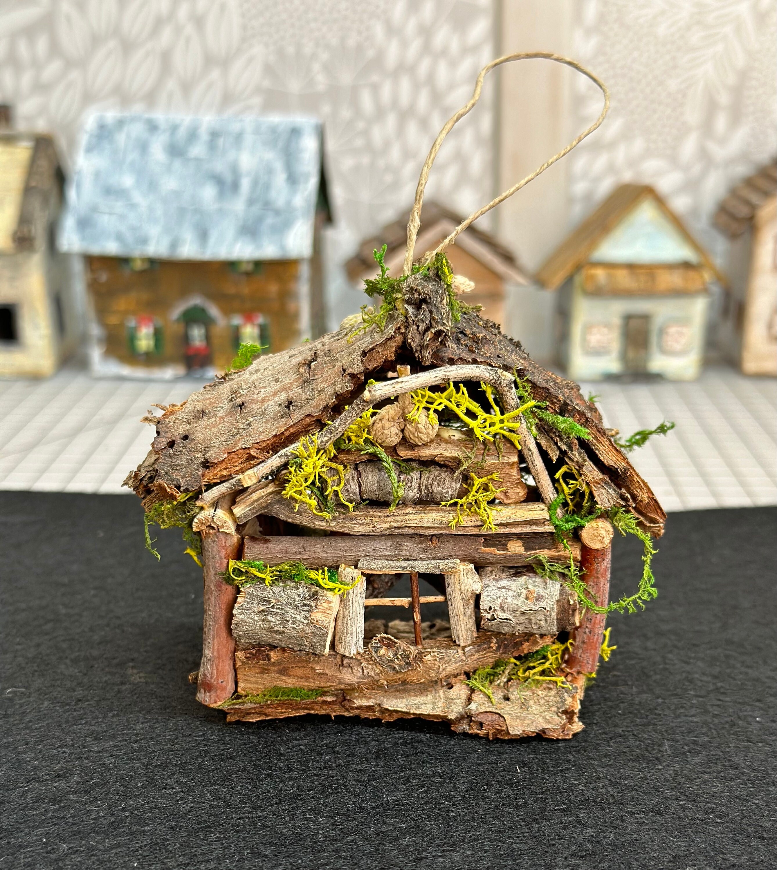 Handcrafted Natural Little Twig Fairy House Ornament - Etsy