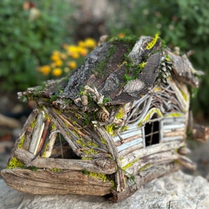 Handcrafted Natural Twig Fairy House - Etsy