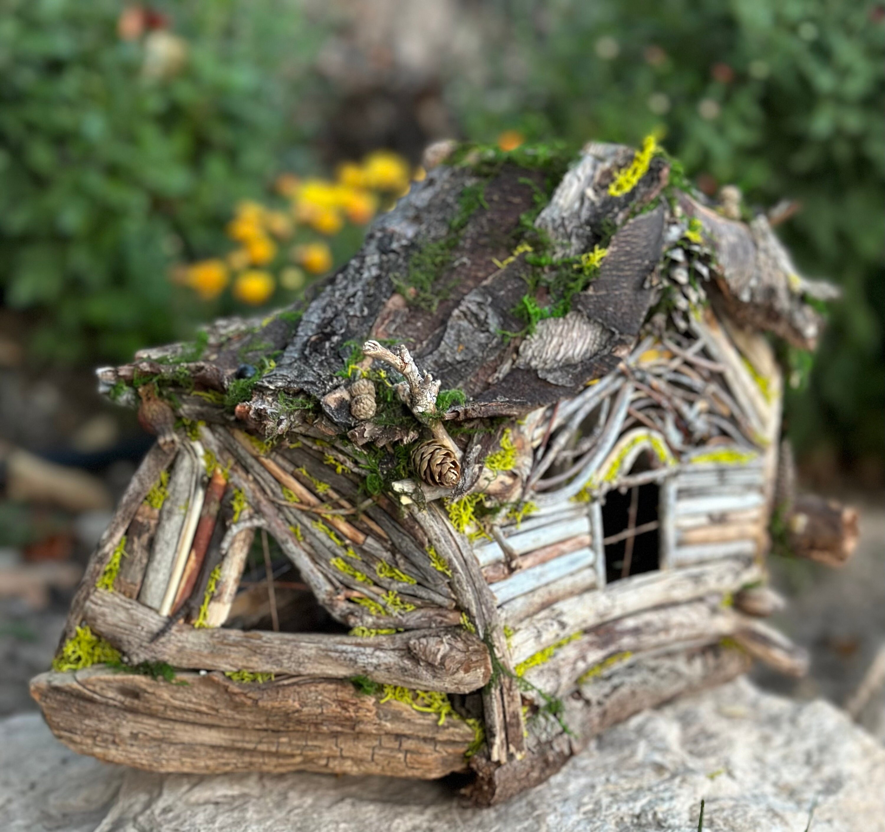 Handcrafted Natural Twig Fairy House - Etsy