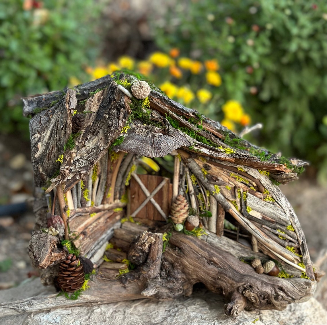 Handcrafted Natural Twig Fairy House - Etsy