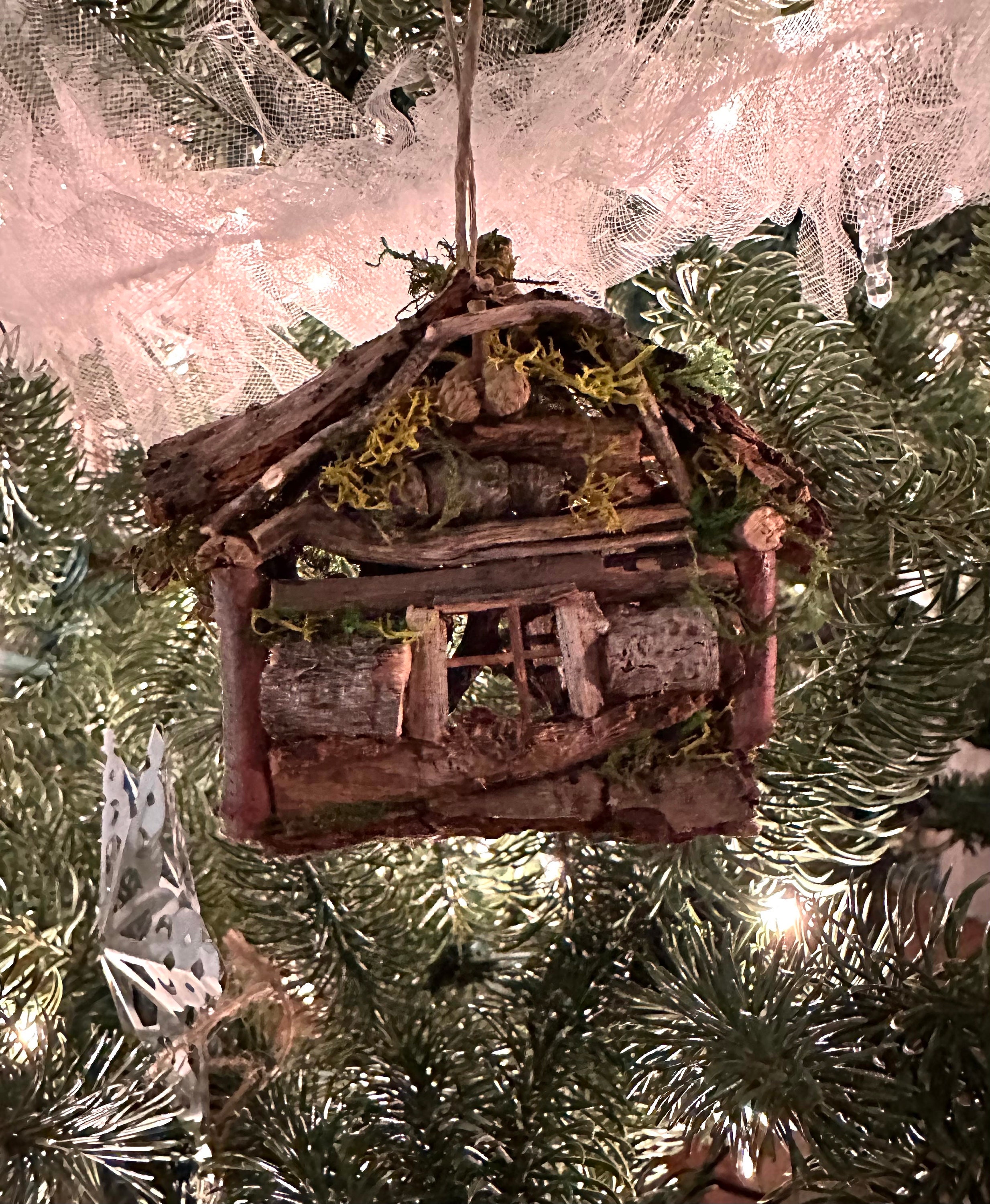 Handcrafted Natural Little Twig Fairy House Ornament - Etsy