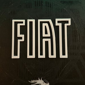 Fiat Outline Grille Letters - Etsy