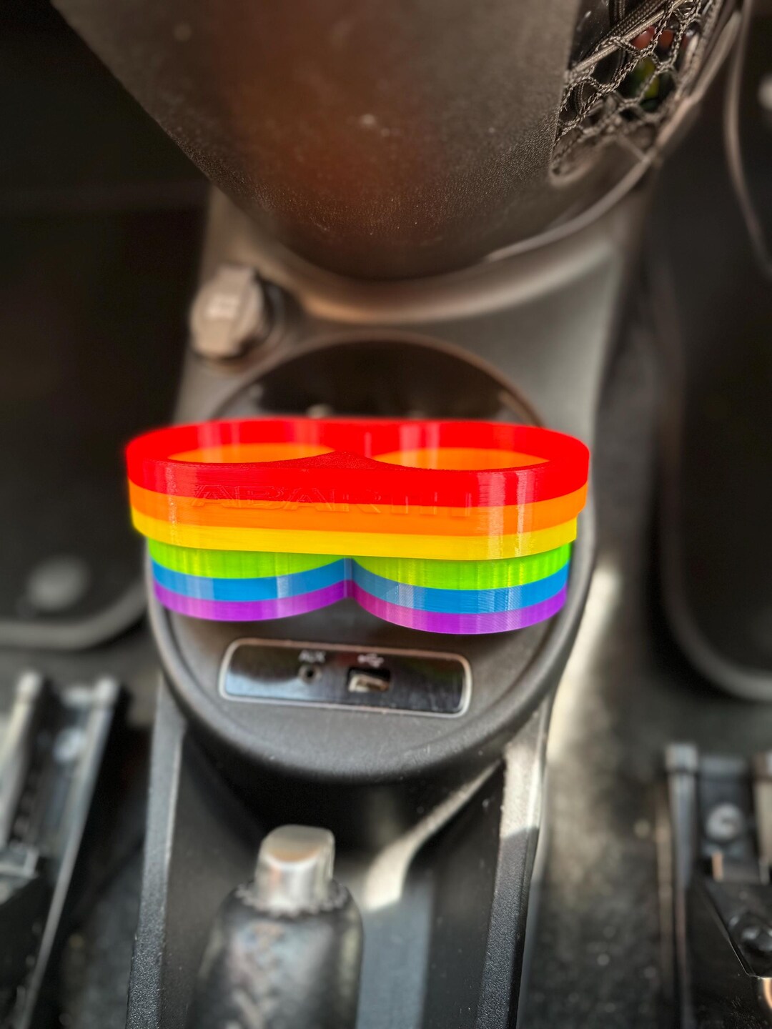 Rainbow/pride Cupholder Extender Fiat 500 Abarth 595 - Etsy