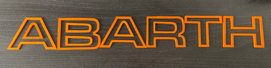 Abarth Grille Letters - Etsy