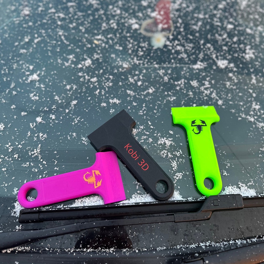 3D Printed Abarth Scorpion Branded Ice Scraper, Kobi 3D Ice Scraper ...