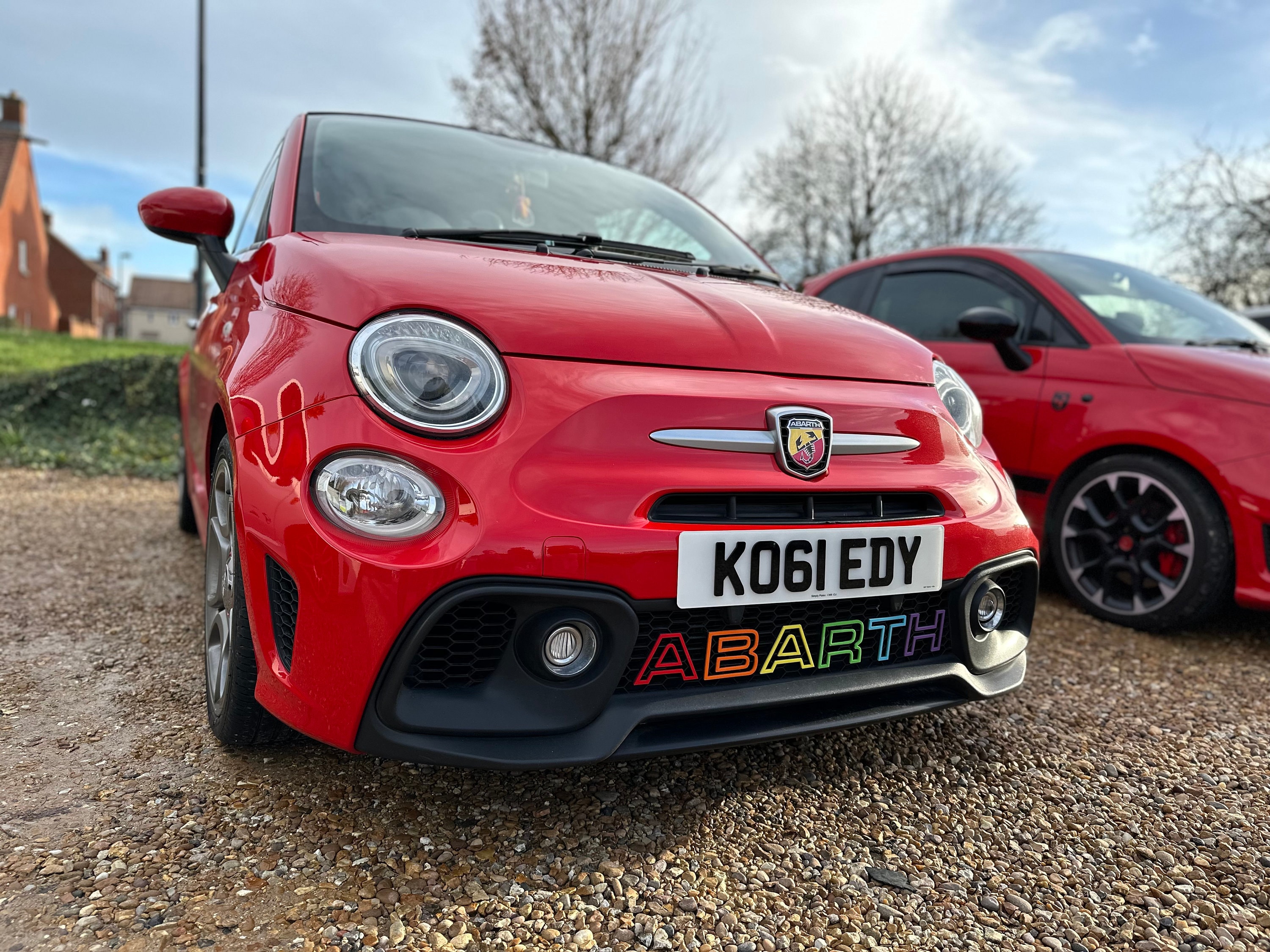 Custom Coloured Abarth Grille Letters - Etsy